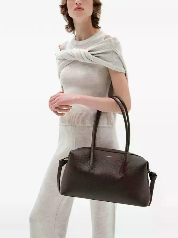 Yuzefi Brioche Grained Leather Shoulder Bag