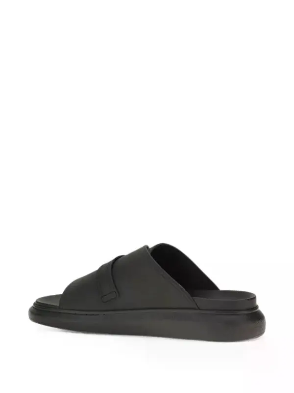 Alexander McQueen Buckle-strap Leather Platform Sandals