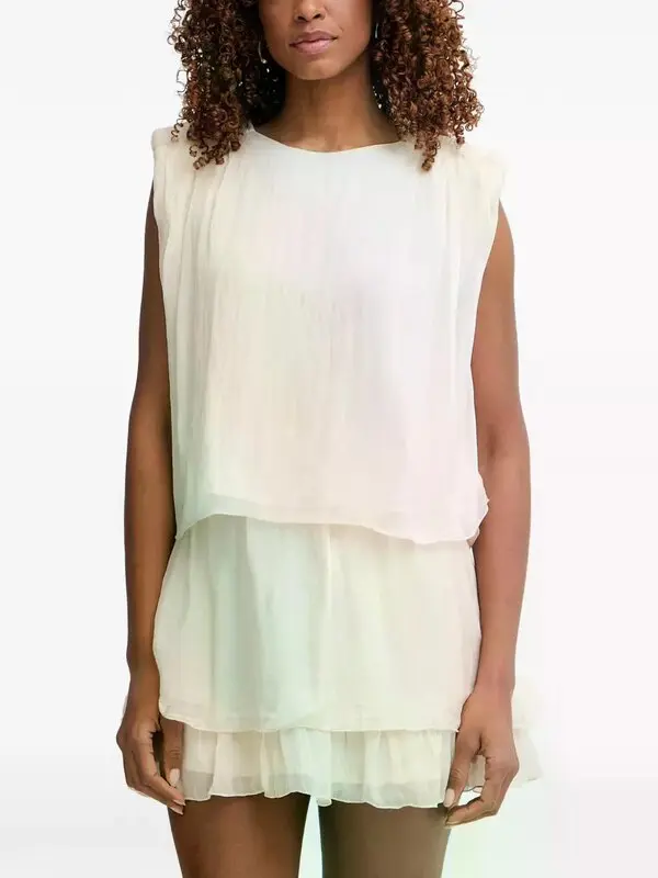 HAVEONE Padded-shoulder Layered-effect Blouse