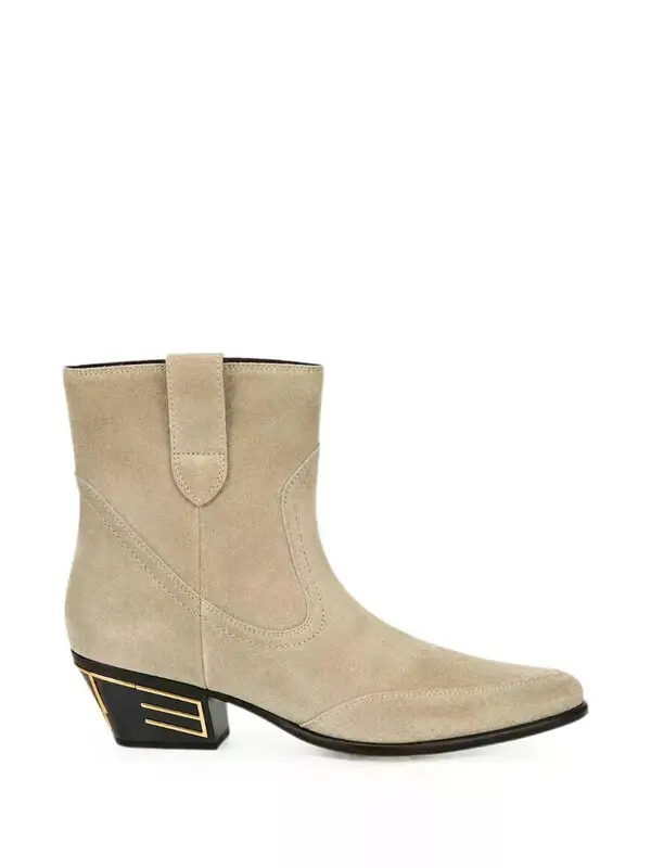 Etro Logo-plaque Suede Boots