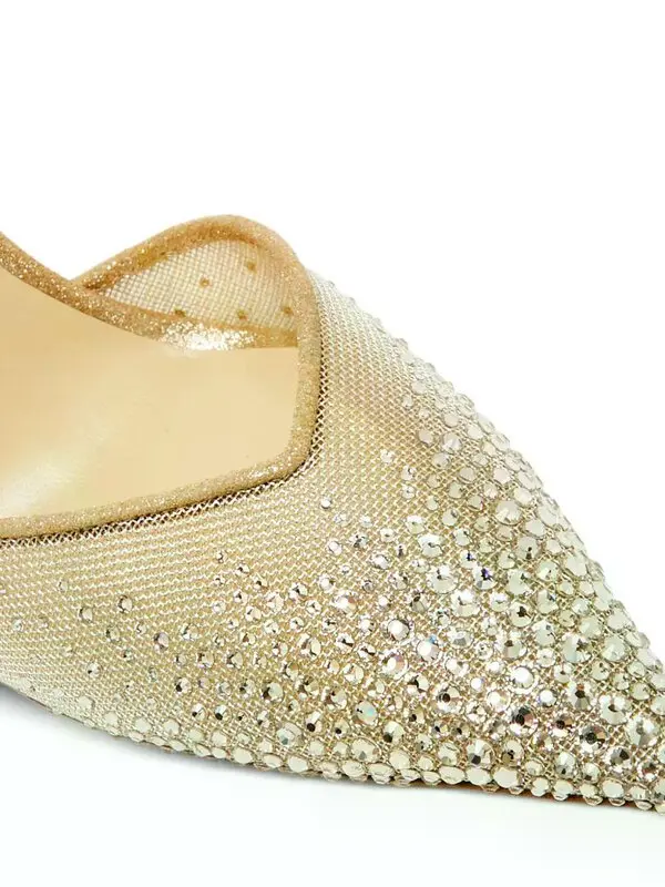JIMMY CHOO Saeda Crystal-embellished Stiletto Pumps