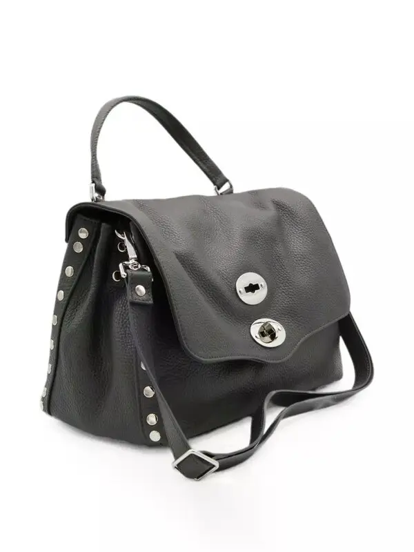 ZANELLATO Postina Studded Leather Tote Bag