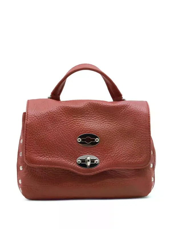 ZANELLATO Baby Postina Studded-leather Tote Bag - Red