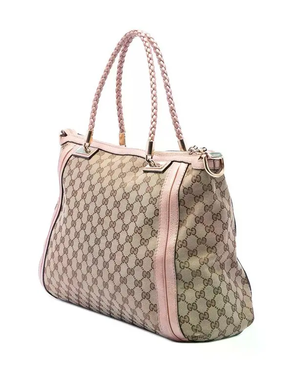 Gucci Gg Canvas Bella Convertible Tote Satchel