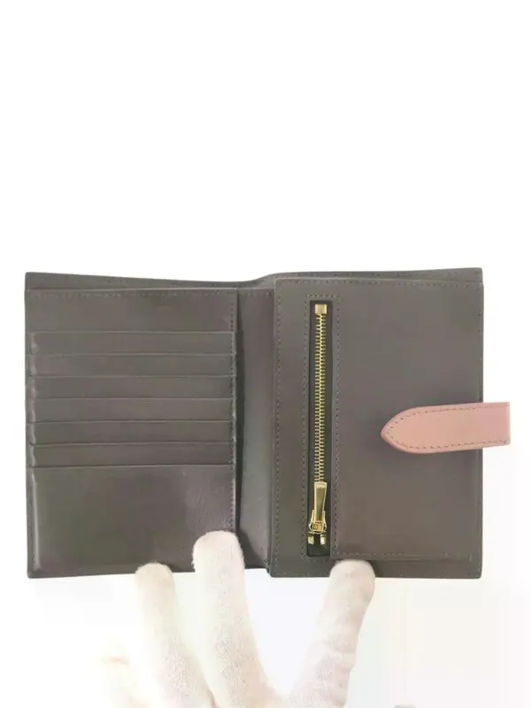Celine 2018-2026 Leather Multifunction Strap Wallet Small Wallets