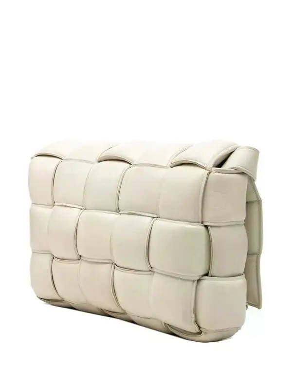 Bottega Veneta Nappa Intrecciato Padded Cassette Crossbody Bag - White