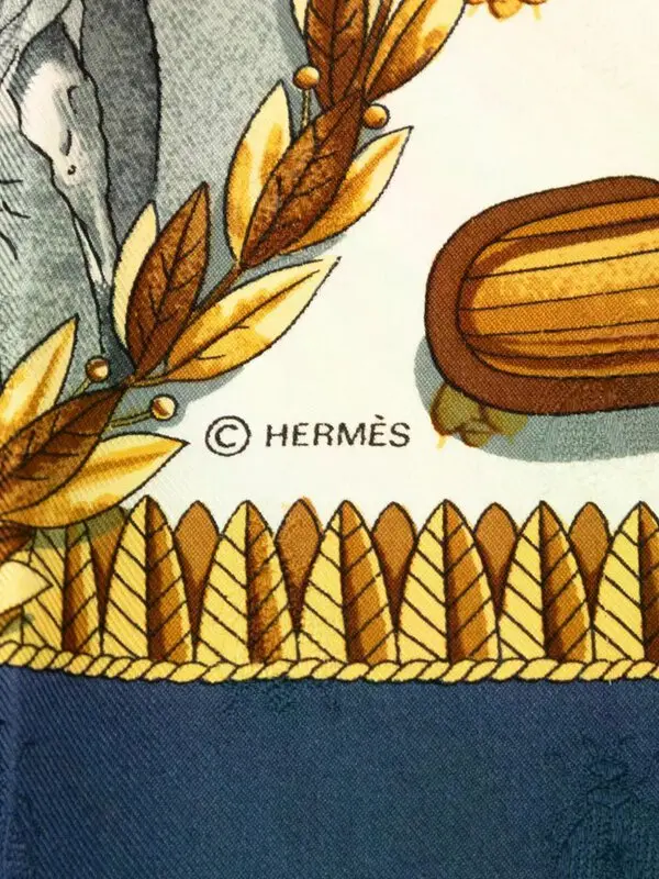 Hermès 20th Century Napoleon Silk Scarf 90 Scarves