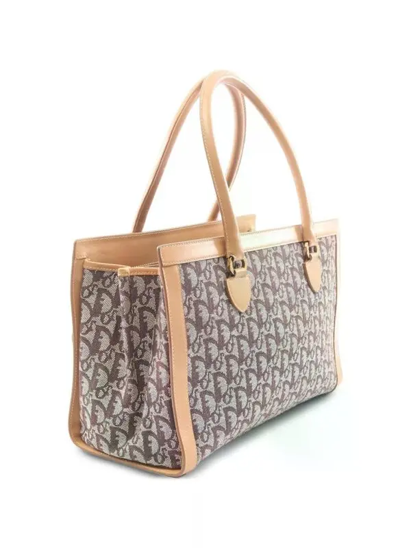 Dior Trotter Canvas Tote Bag - Brown