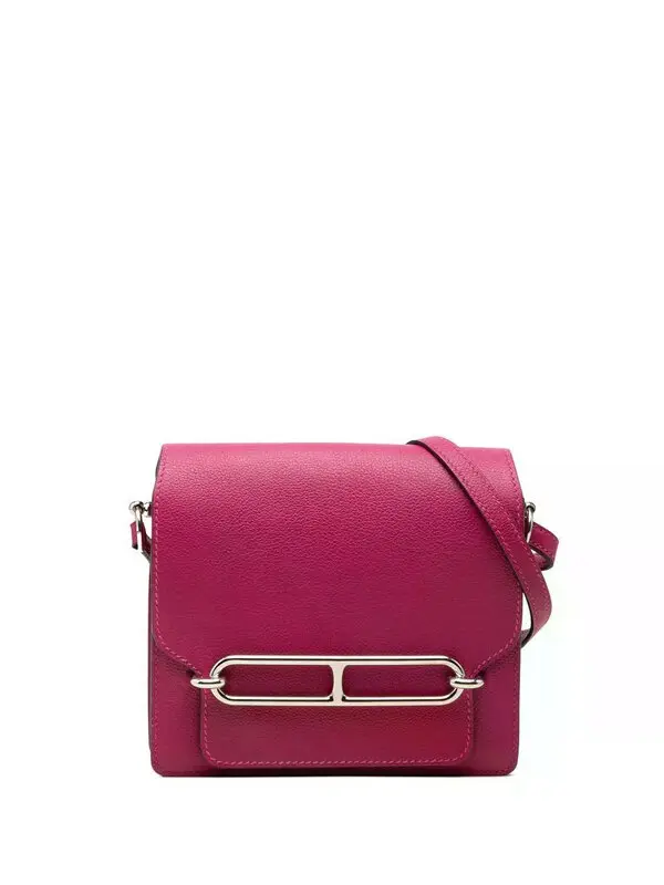 Hermès 2019 Mini Evercolor Sac Roulis 18 Crossbody Bag - Pink