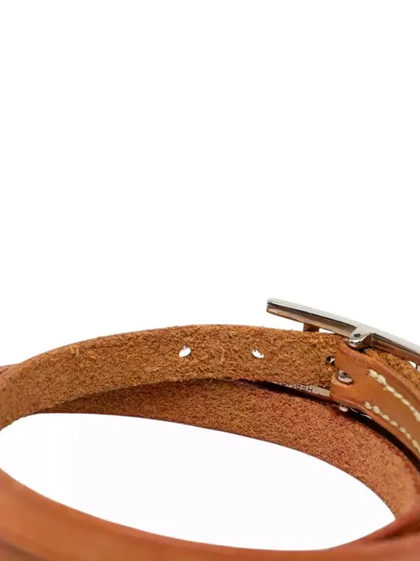 Hermès 2004 Swift Leather Triple Tour Bracelet
