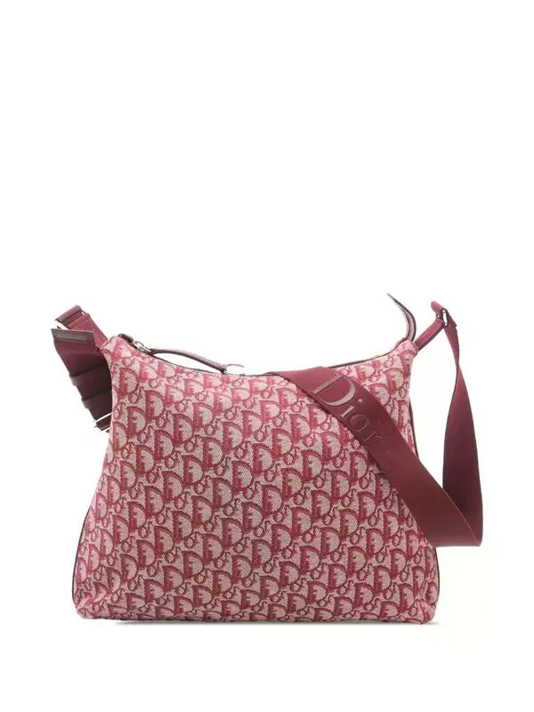 Dior Diorissimo Trotter Canvas Crossbody Bag - Red