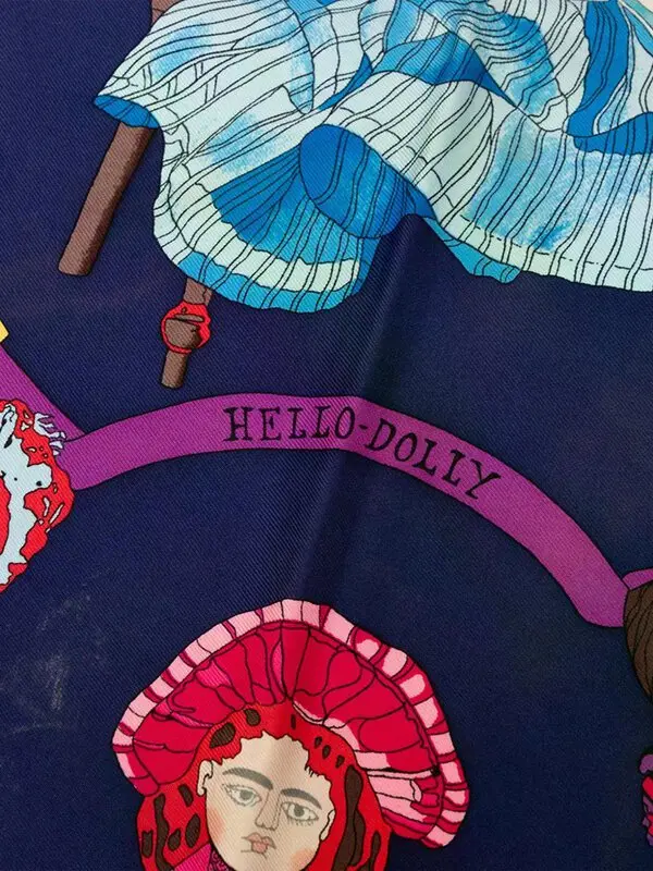 Hermès 1990-2000 Hello Dolly Silk Scarf 90 Scarves