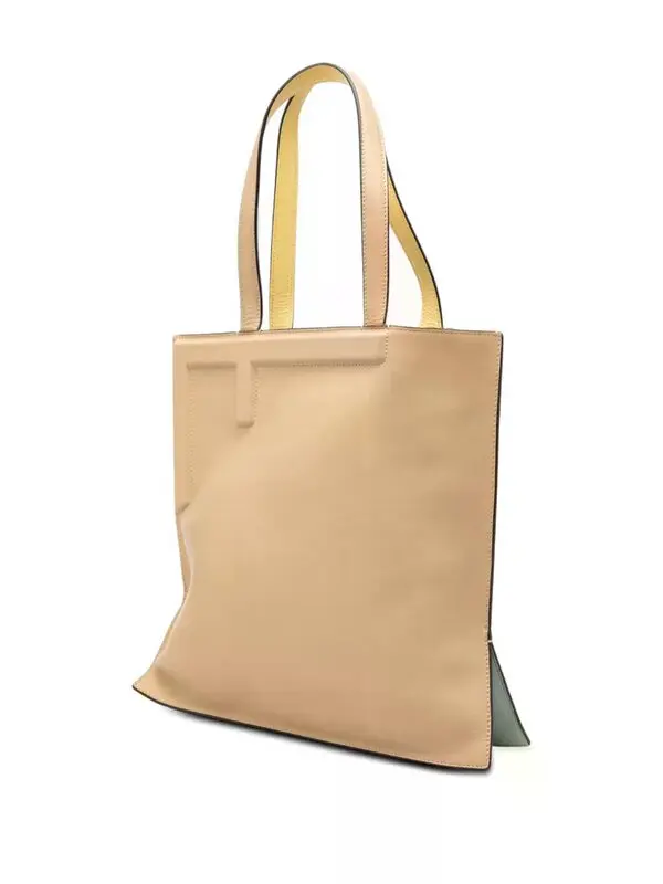 Fendi Bicolor Smooth Calfskin Flip Tote Bag
