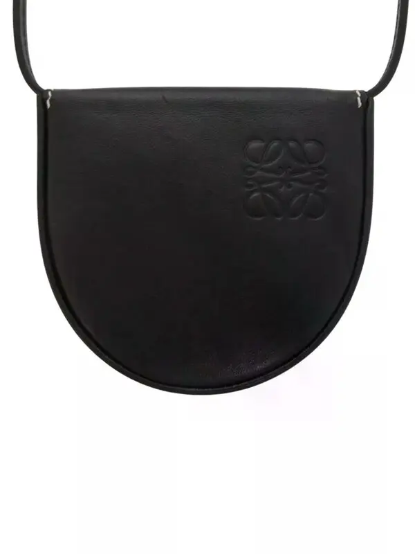 Loewe Soft Calfskin Anagram Heel Pouch Crossbody Bag - Black