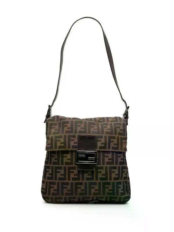 Fendi Zucca Canvas Shoulder Bag - Brown