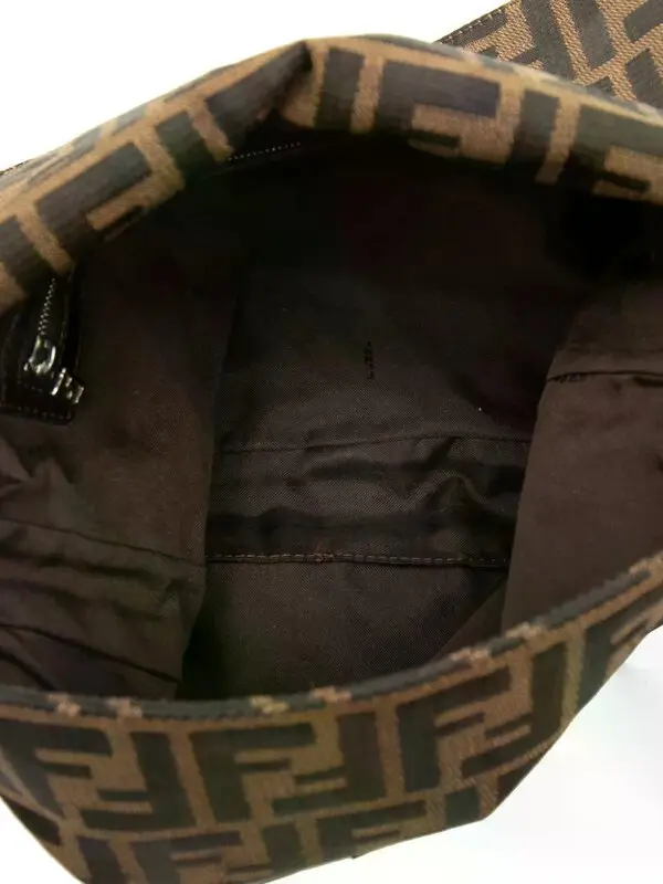 Fendi Zucca Canvas Shoulder Bag
