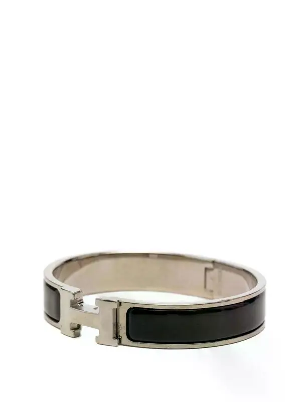 Hermès Enamel Clic H Bracelet Pm - Black