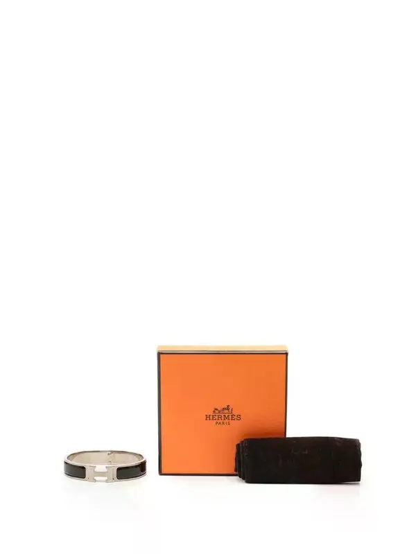 Hermès Enamel Clic H Bracelet Pm - Black