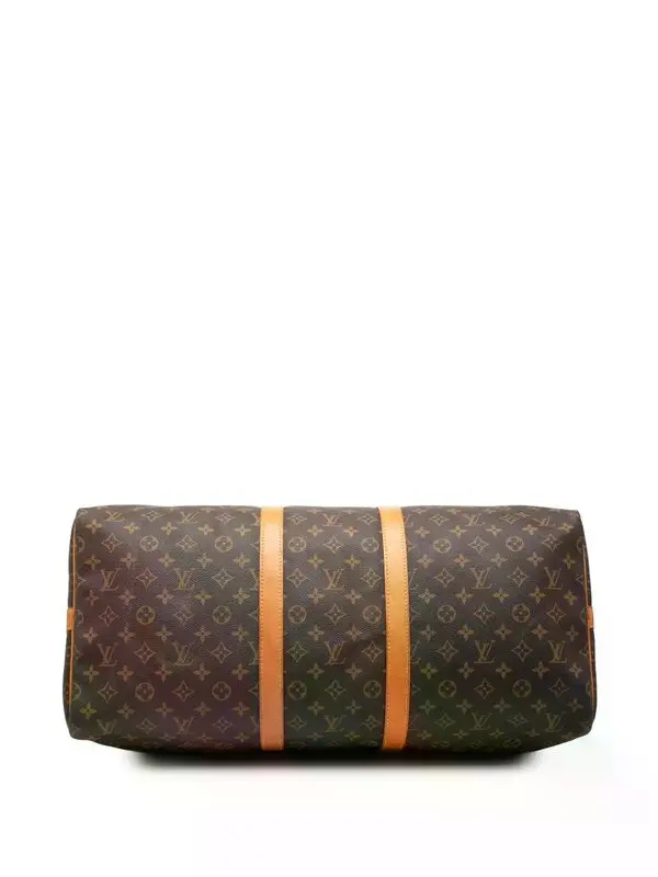 LOUIS VUITTON Monogram Keepall Bandouliere 55 Travel Bag