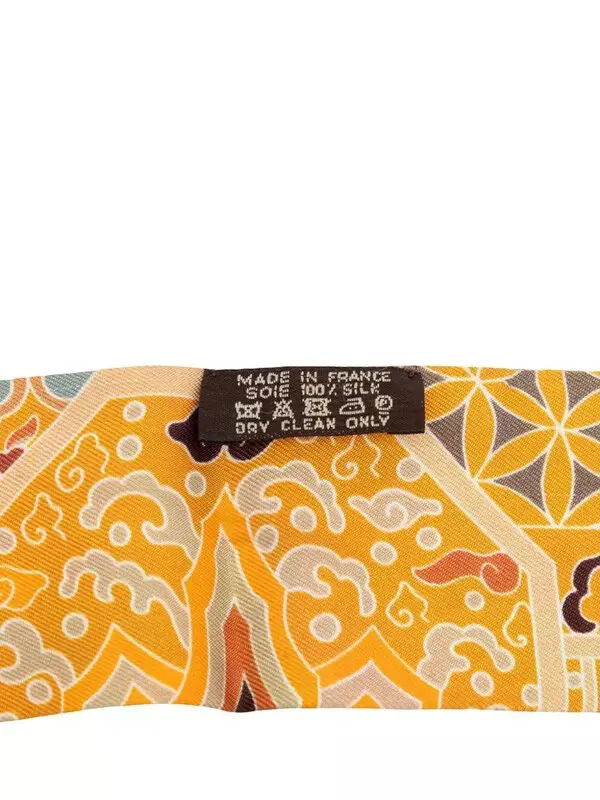 Hermès 2010-2018 Collections Imperiales Silk Twilly Scarf Scarves - Orange