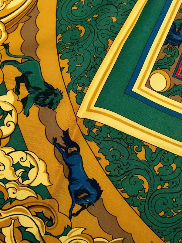 Hermès 2000-2026 Animaux Solaires Silk Scarf 90 Scarves
