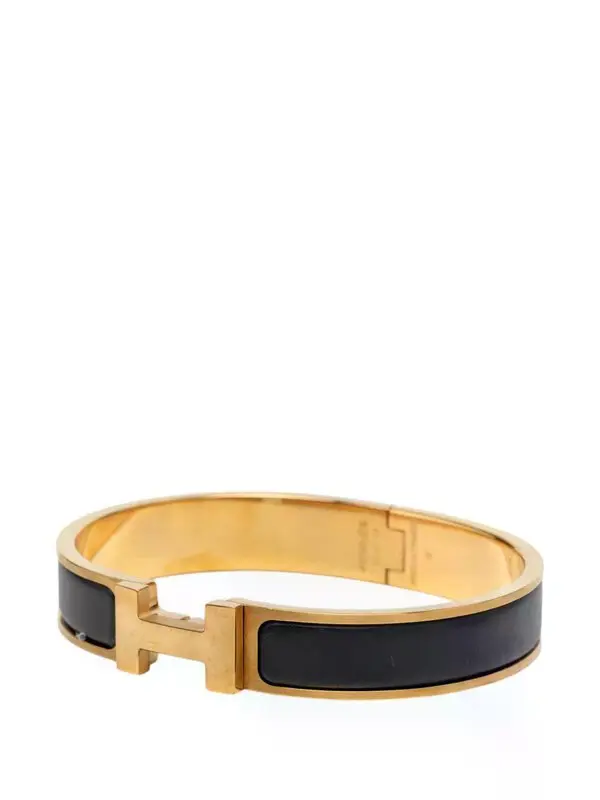 Hermès Narrow Enamel Clic H Bracelet Pm
