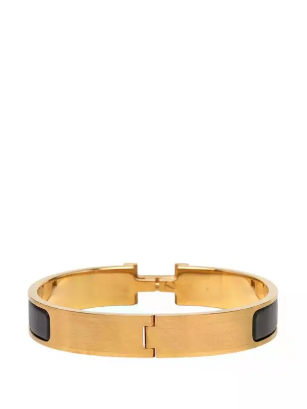 Hermès Narrow Enamel Clic H Bracelet Pm