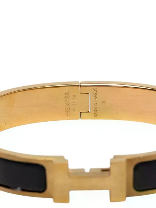 Hermès Narrow Enamel Clic H Bracelet Pm