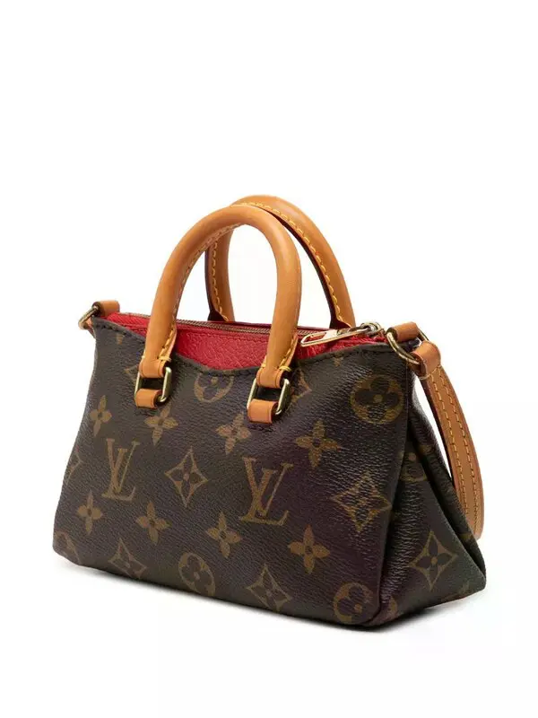 LOUIS VUITTON 2015 Monogram Nano Pallas Satchel