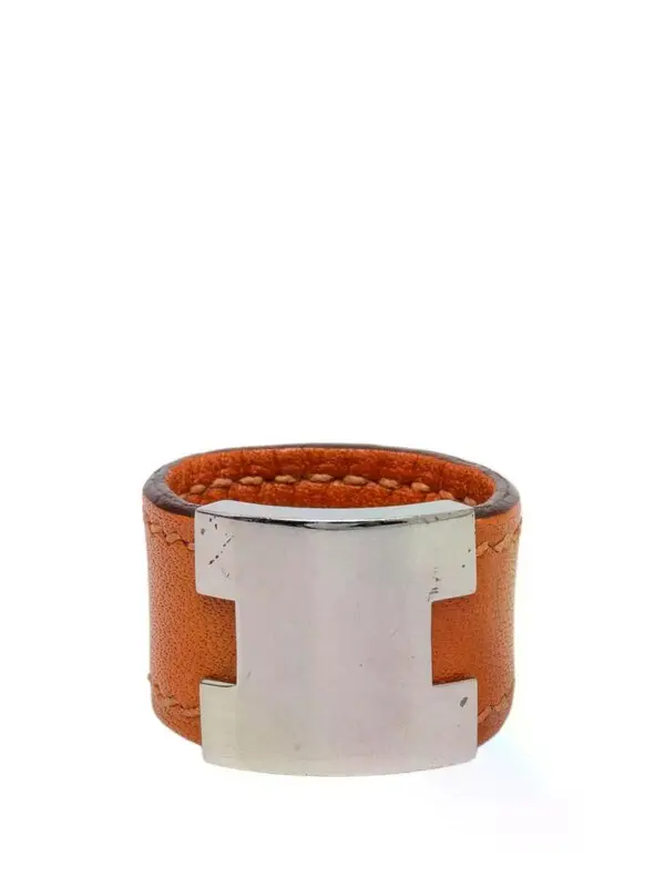 Hermès Swift And Palladium Plated Lurie Ring - Orange