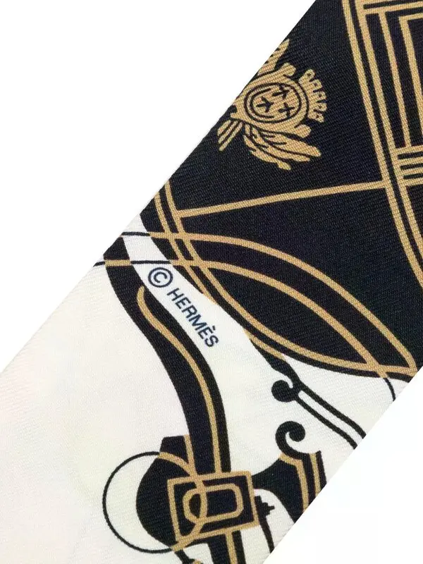Hermès 2000-2026 Ex Libris Forever Silk Twilly Scarf Scarves