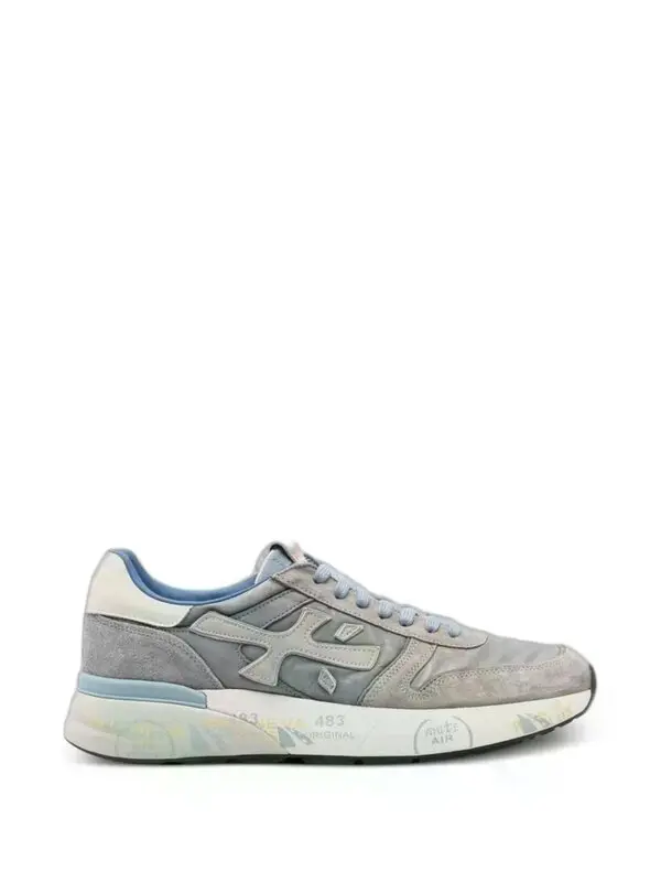 Premiata Mick Suede-panelled Sneakers - Grey