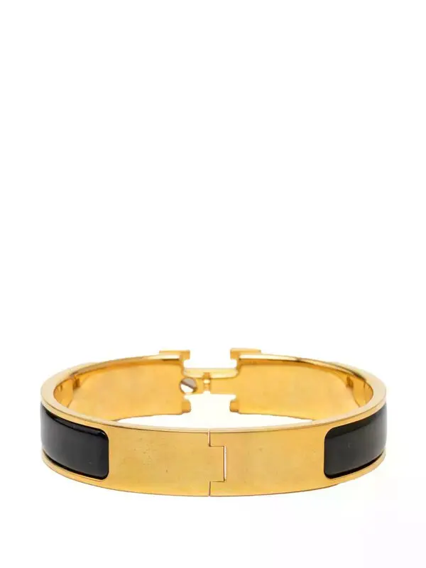 Hermès Enamel Clic H Bracelet Pm - Black
