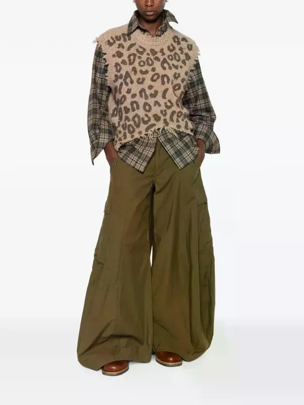 R13 Leopard Pattern Sleeveless Top
