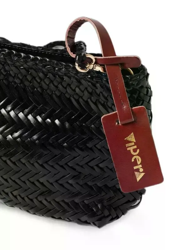 VIPERA Goya Woven Leather Clutch Bag