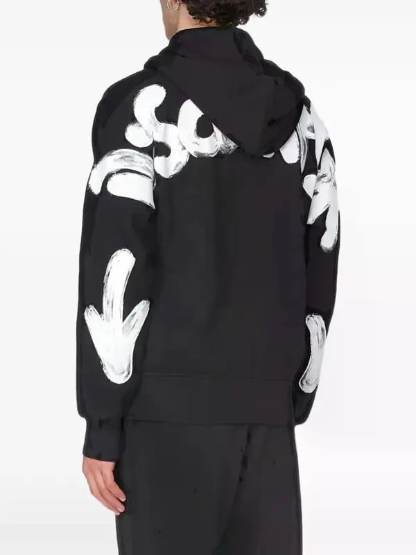 DISCLAIMER Logo-print Zip-up Hoodie