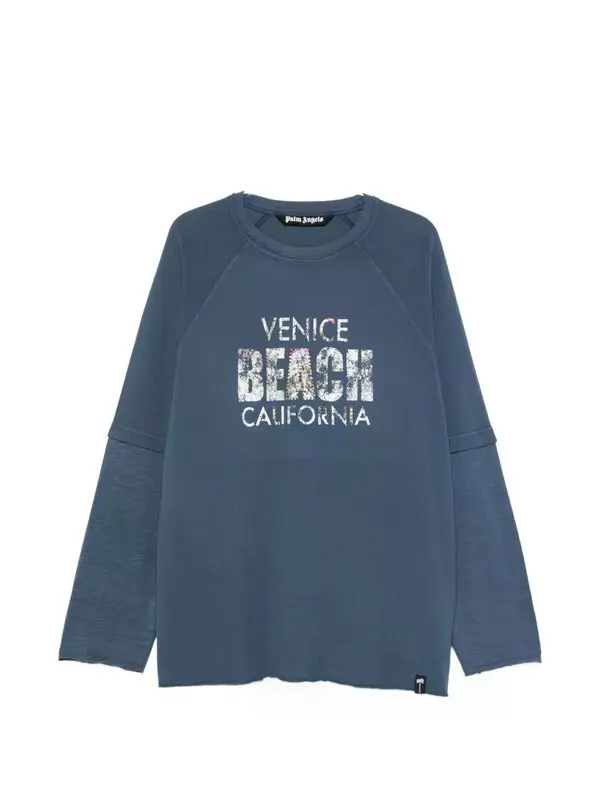 Palm Angels Slogan-print Raglan-sleeve T-shirt