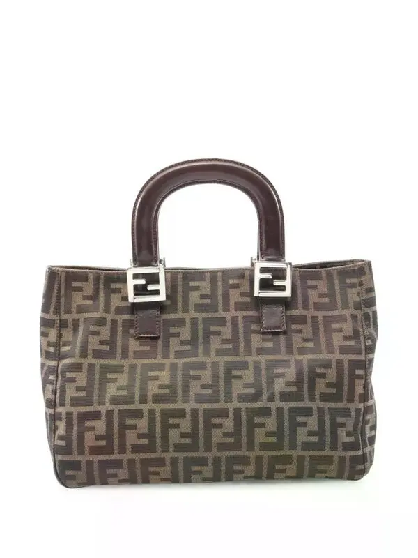 Fendi Zucca Canvas Top Handle Bag