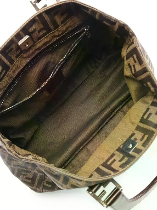 Fendi Zucca Canvas Top Handle Bag