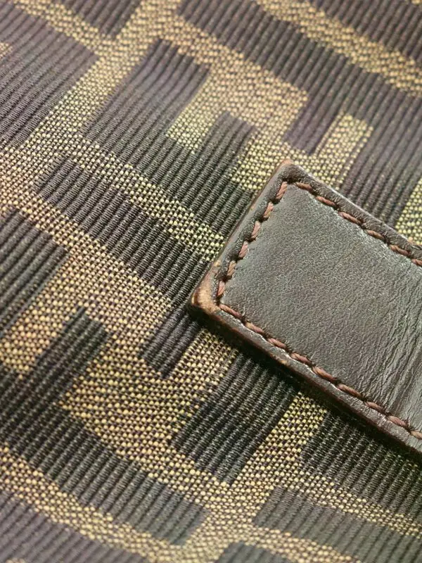 Fendi Zucca Canvas Top Handle Bag