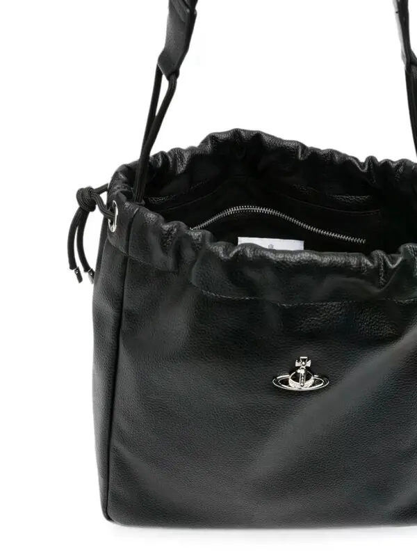 VIVIENNE WESTWOOD Orb-plaque Drawstring Shoulder Bag