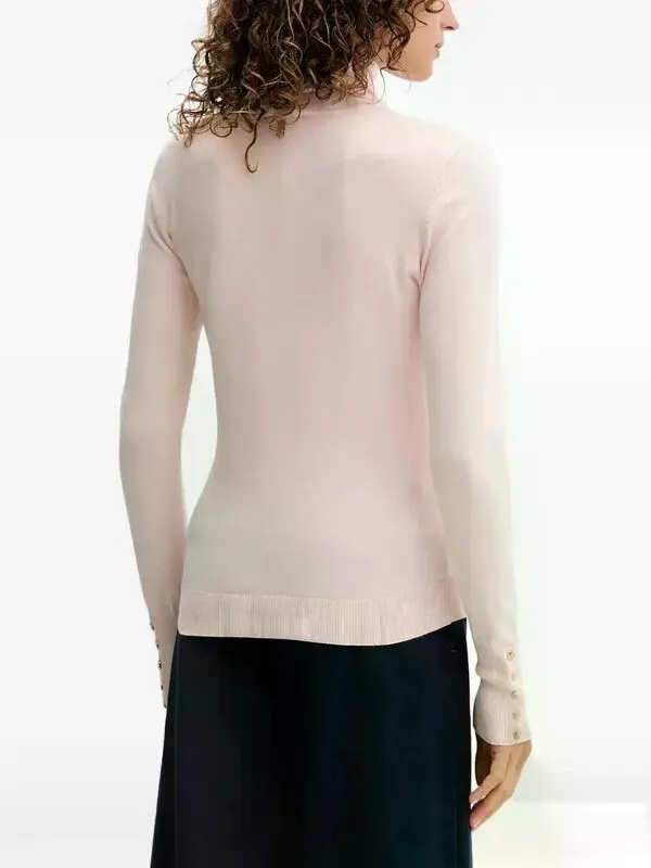 FRACOMINA Long Sleeve Roll Neck T-shirt With Button Cuffs