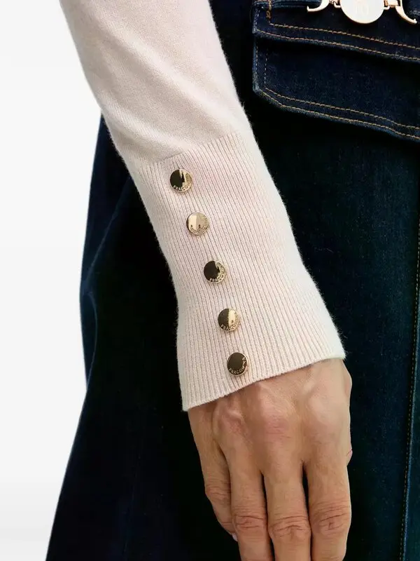 FRACOMINA Long Sleeve Roll Neck T-shirt With Button Cuffs