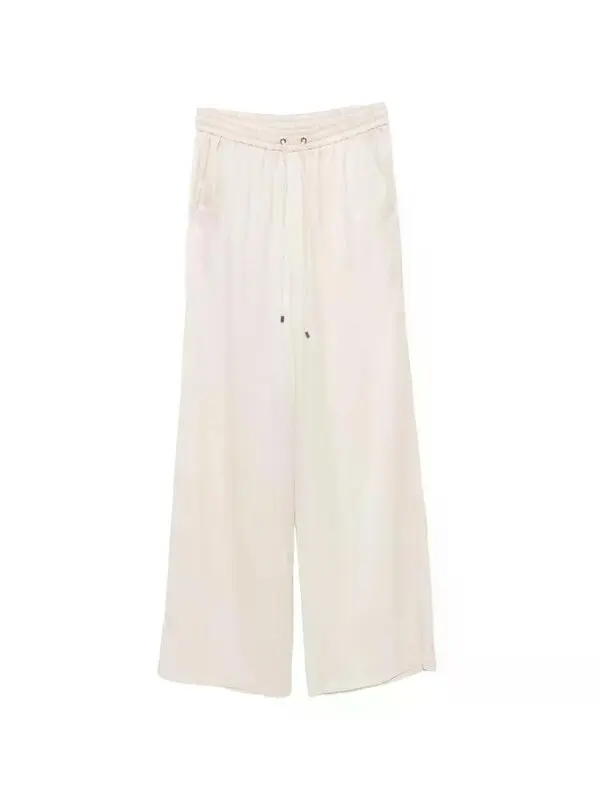 Lorena Antoniazzi Drawstring Wide-leg Trousers - Neutrals