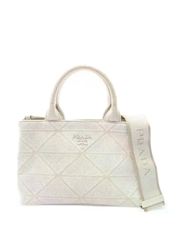 Prada Canapa Tote Bag - Neutrals