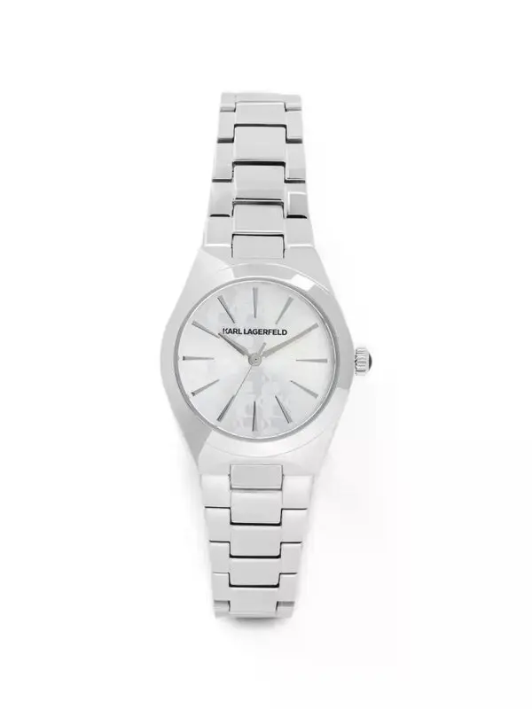 Karl Lagerfeld Round Case 30mm Watch - Silver