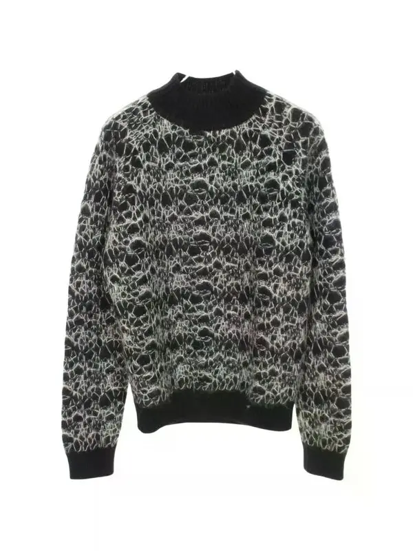 Saint Laurent Mohair-blend Mock Neck Sweater