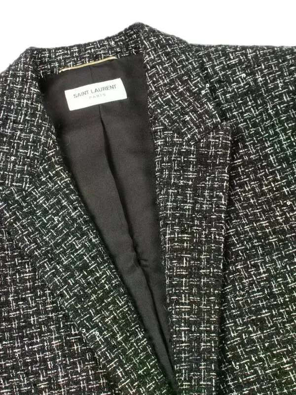Saint Laurent Sequin Tweed Jacket
