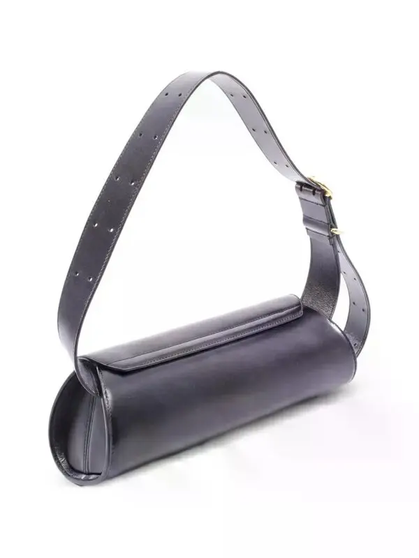 JIL SANDER Small Cannolo Shoulder Bag - Black