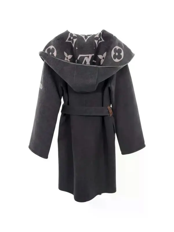LOUIS VUITTON 2010s Belted Coat - Grey